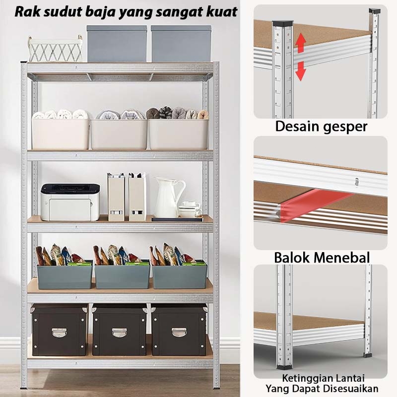 Jual Rak susun Rak besi Rak besi siku lubang Rak susun serbaguna/Rak ...