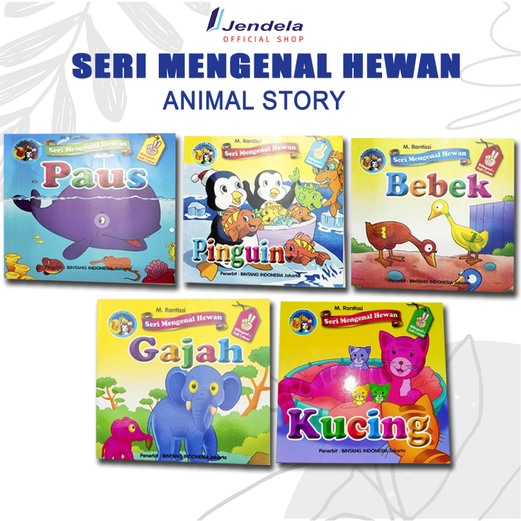 Jual Buku Anak Bilingual Seri Mengenal Hewan Pinguin Kucing Bebek Paus ...