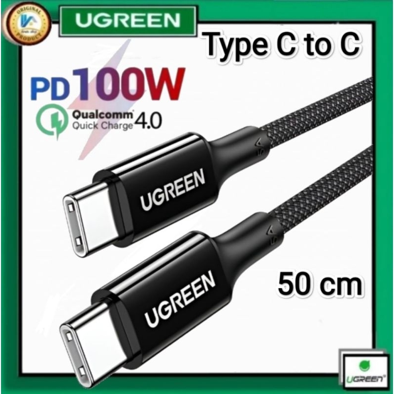 Jual UGREEN Kabel Cas Data Charger type C to C 100W Faat Charging ...