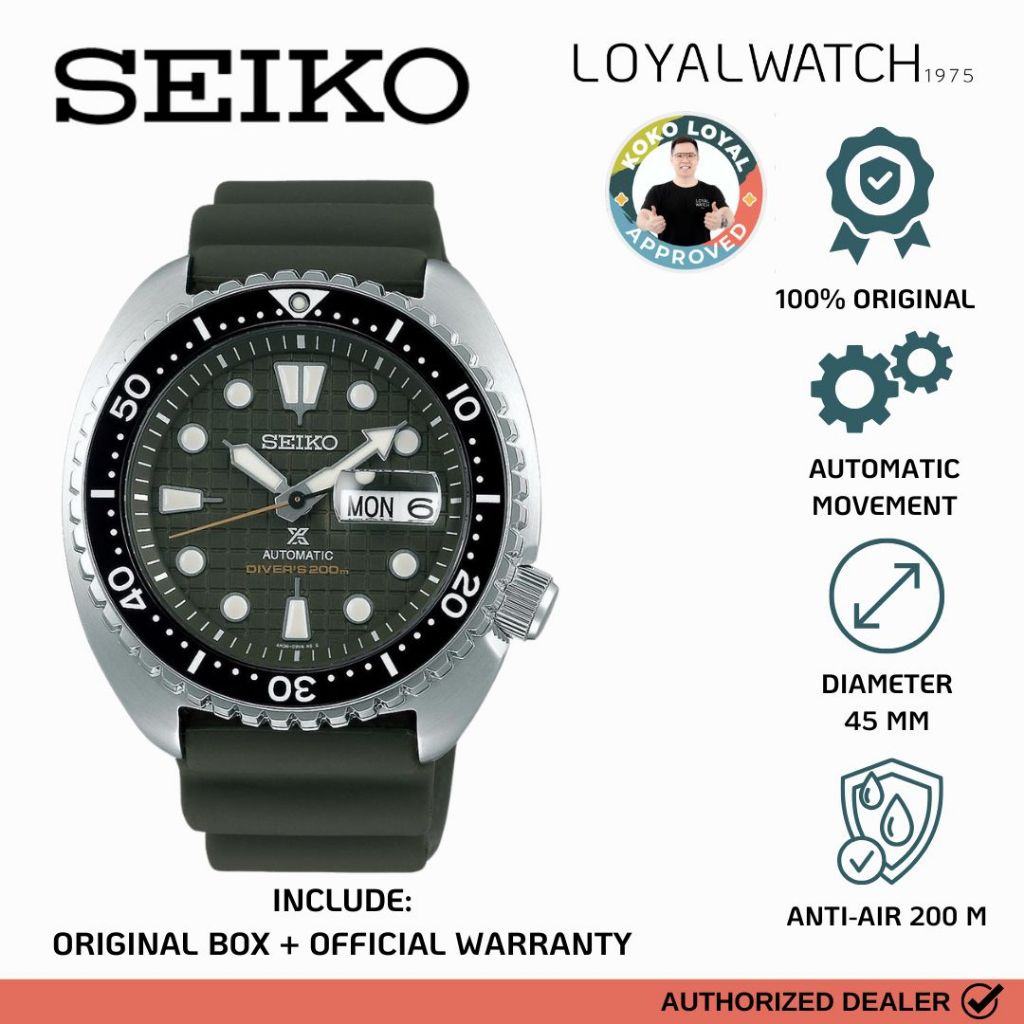 Jual Jam Tangan Seiko Prospex KING TURTLE SPECIAL EDITION Pria SRPE05K1 ...