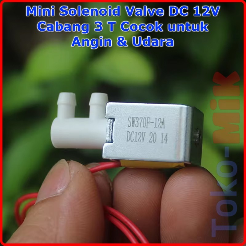 Jual Mini Solenoid Valve Kran Udara Angin Air Water Selenoid Cabang 3 T ...