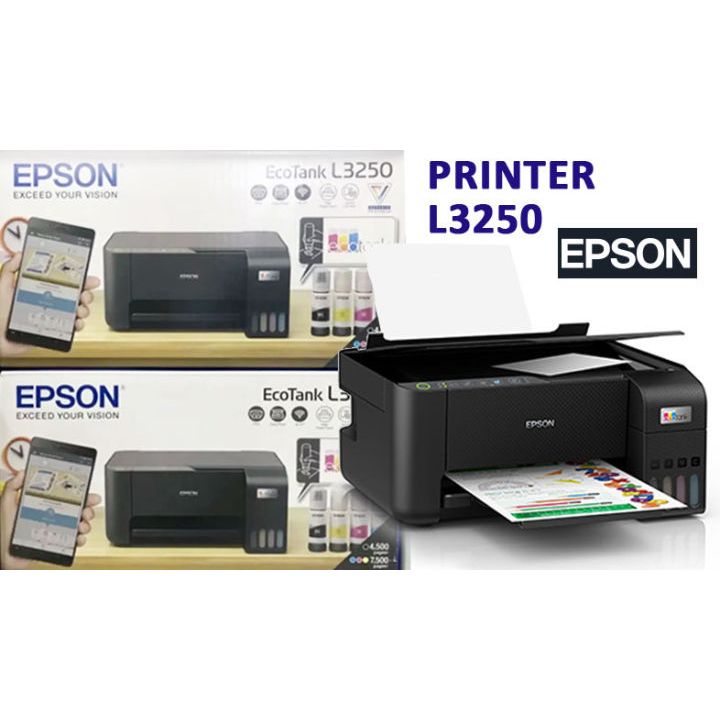 Jual PRINTER EPSON ECOTANK L3250 INK 003 BCMY PRINT SCAN COPY WIFI NFUS ...