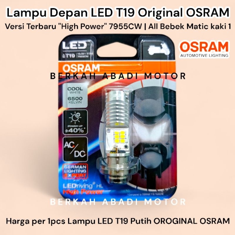 Jual [ORI 100%] Lampu LED Putih T19 Beat Vario Vega Mio Original OSRAM | Dop ASLI Bolam Bohlam ...