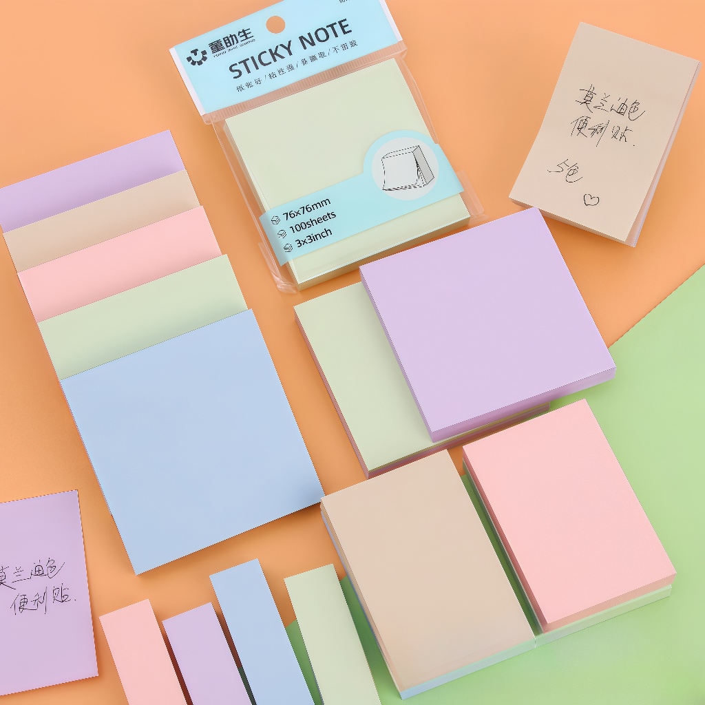 Jual 100pcs STICKY NOTE KERTAS POLOS/STICKY NOTES PENANDA HALAMAN/STICK ...