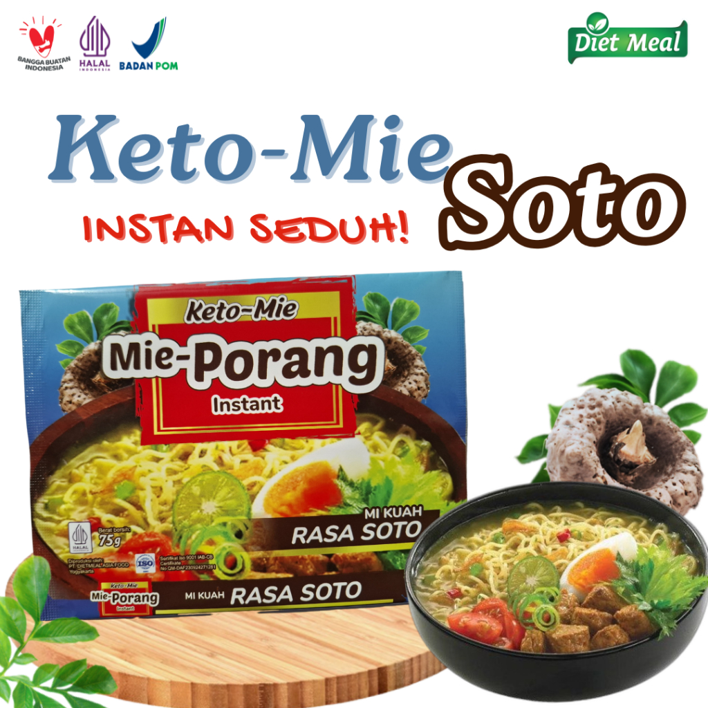 Jual MIE PORANG shirataki KETO-mie rasa Soto ( BIRU ) NON MSG | Shopee ...