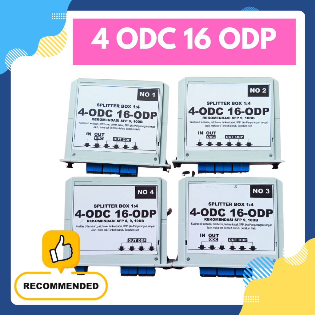 Jual Splitter BOX 1:4 SISTEM 4 ODC 16 ODP | Shopee Indonesia