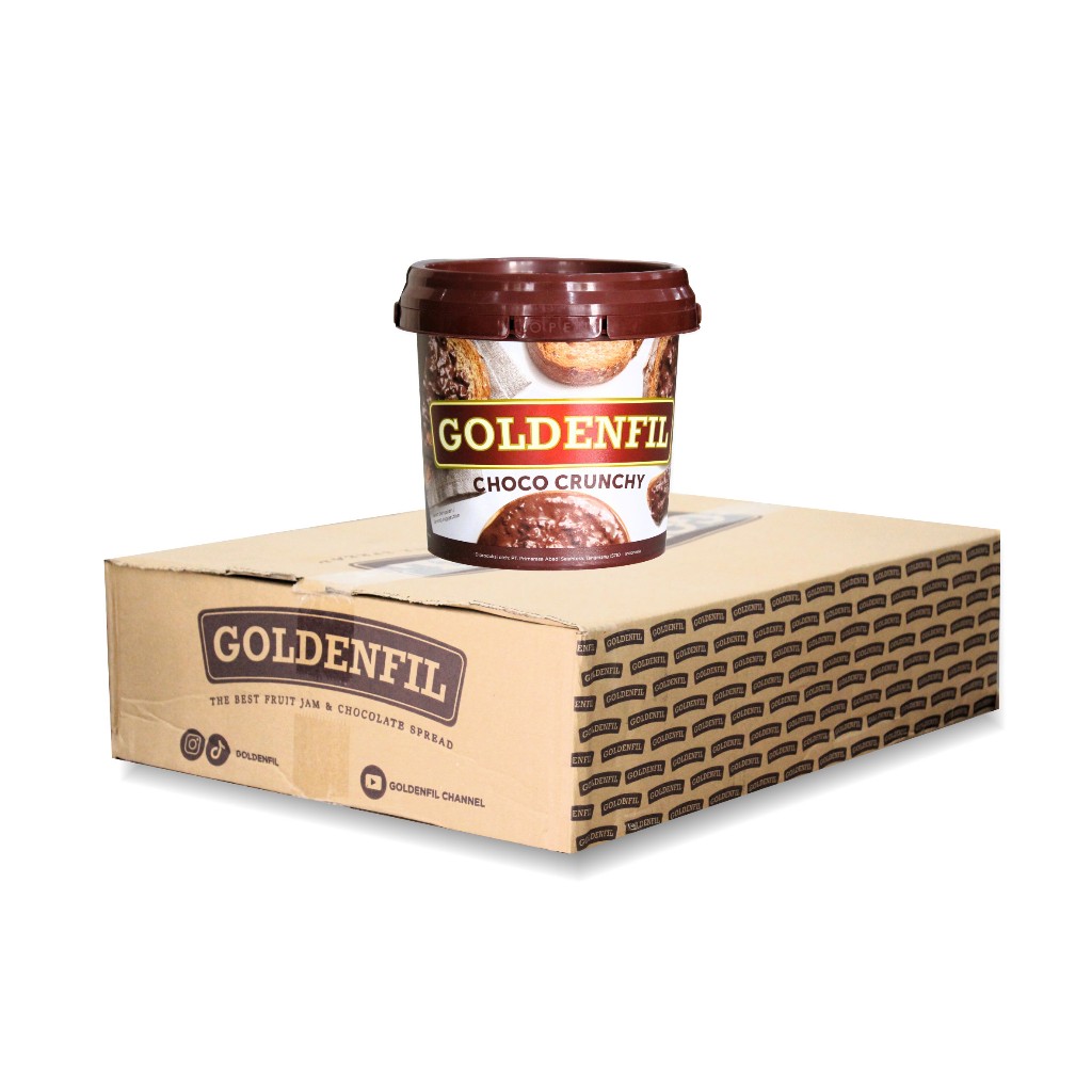 Jual Goldenfil Choco Crunchy 1kg (isi 12) - DUS / Goldenfil Tiramisu ...