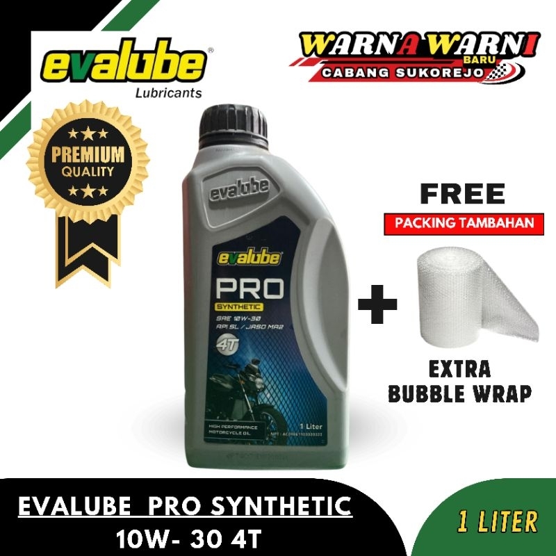 Jual Evalube Oli | Oli Motor 4T PRO SYNTHETIC 1 Liter ORIGINAL 100% ...