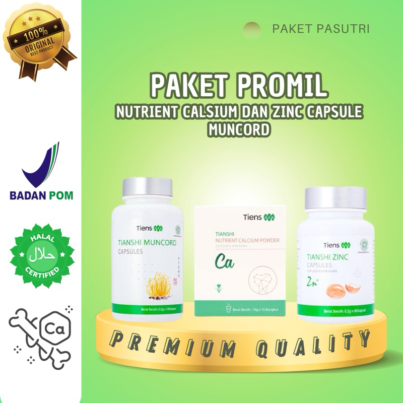 Jual Paket Promil - Tiens Zinc Capsules - Tiens Nutrient Calsium ...