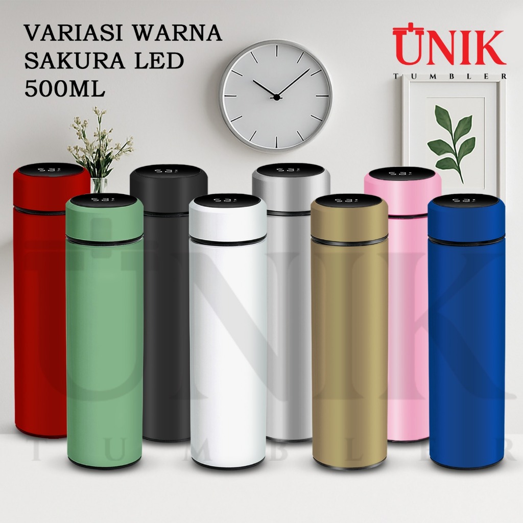Jual Tumbler LED / Smart LED Termos Stainless Steel 500ml - UNIK ...