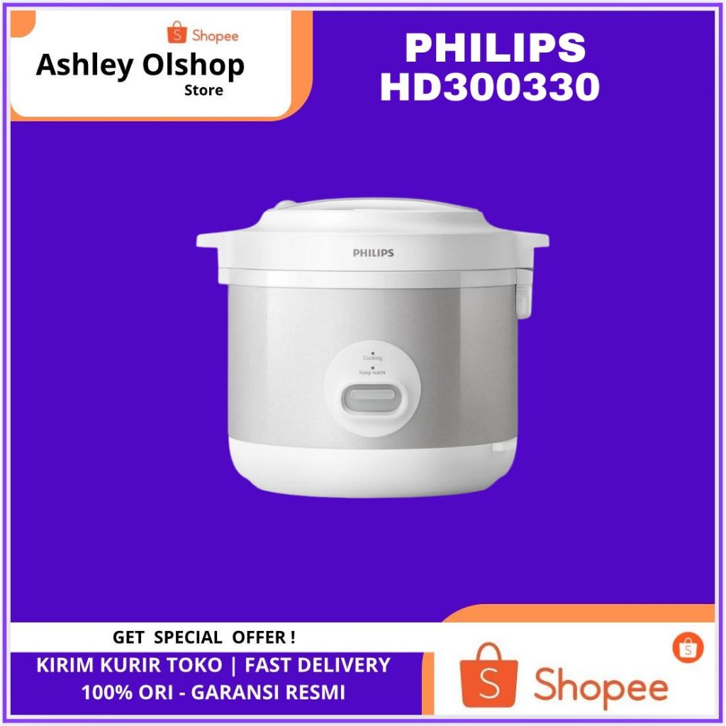 Jual Rice Cooker PHILIPS HD3003-30 PHILIPS Rice Cooker 1.8 Liter HD3003 ...