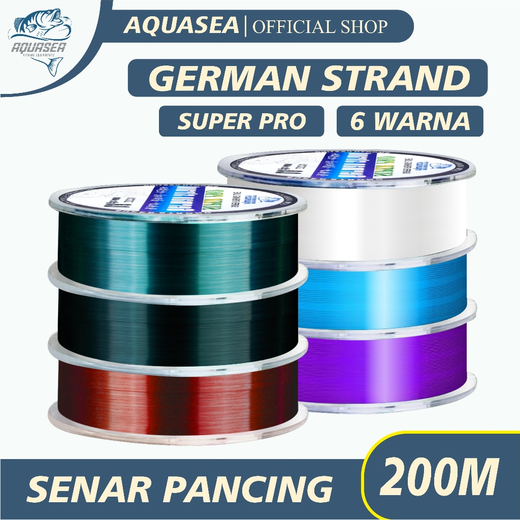 Jual AQUASEA Tali Pancing Germany200m Senar Pancing Premium Invisible ...