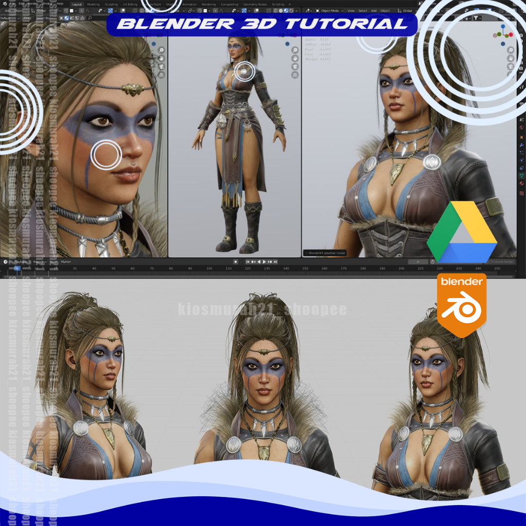 Jual Blender 3D Tutorial FlyCat - Game Ready Character Modeling - Full process | Shopee Indonesia