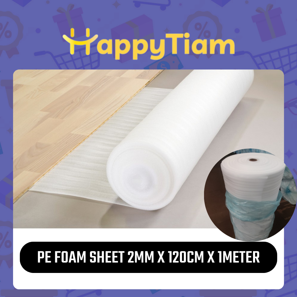 Jual PE FOAM 2MM X 120CM X 1M SHEET UNDERLAYER LANTAI VINYL SPC ...