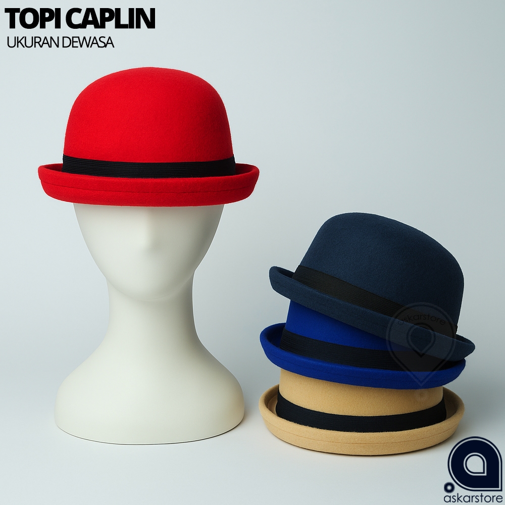 Jual TOPI CAPLIN DEWASA PRIA WANITA | Topi Formal Vintage Fashion Korea ...