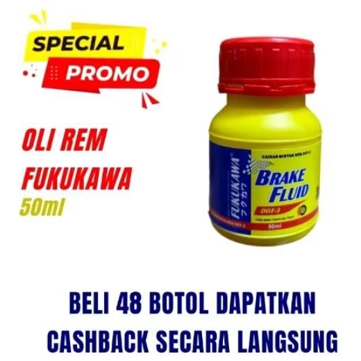 Jual OLI REM KECIL 50 ML FUKUKAWA minyak rem blake fluid cakram dot-3 ...