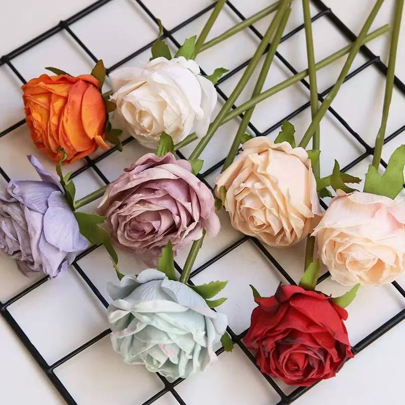 Jual Rose/1 bunga mawar/bunga buatan/Bunga dekorasi hotel/Bunga ...