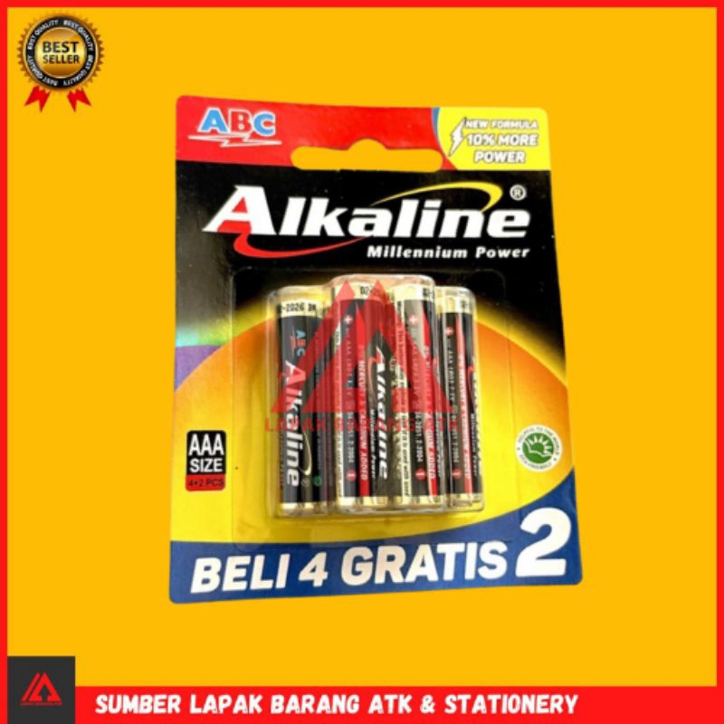 Jual Battery Alkaline AA / Batre ABC alkaline isi 6 pcs | Shopee Indonesia