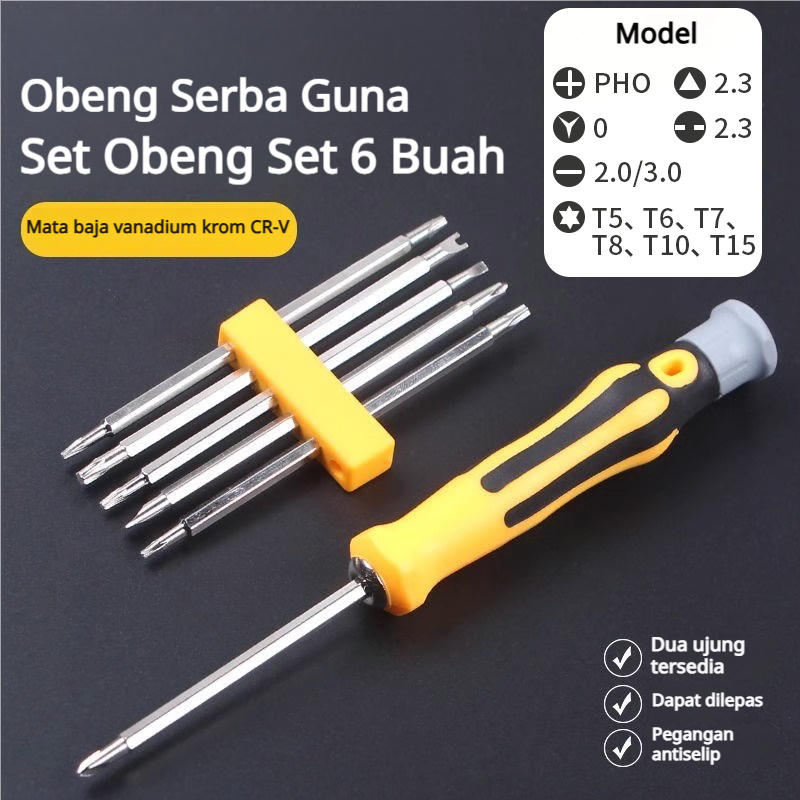 Jual 12 in 1 Set Obeng Ujung Salib Obeng Lurus Kecil Alat Bentuk y ...