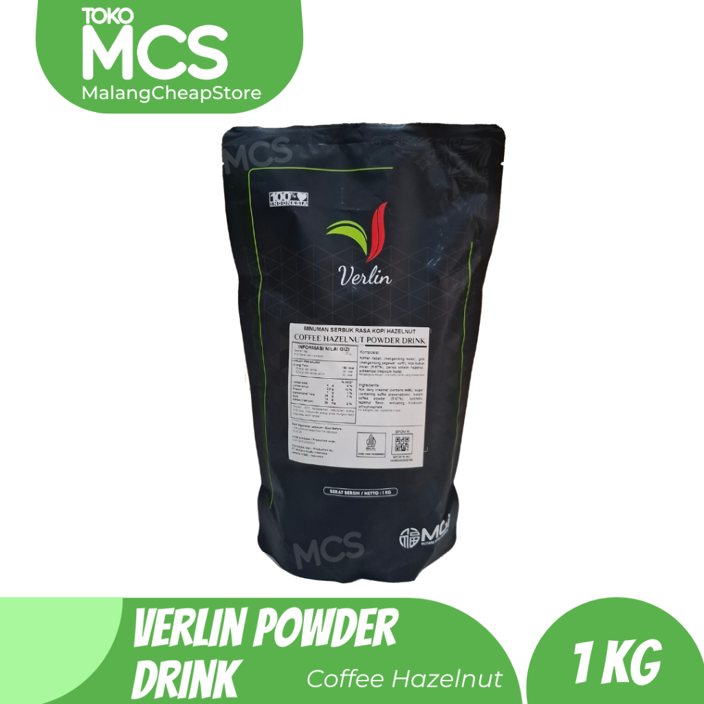 Jual VERLIN Bubuk Minuman rasa COFFEE HAZELNUT / Verlin Bubble Drink ...