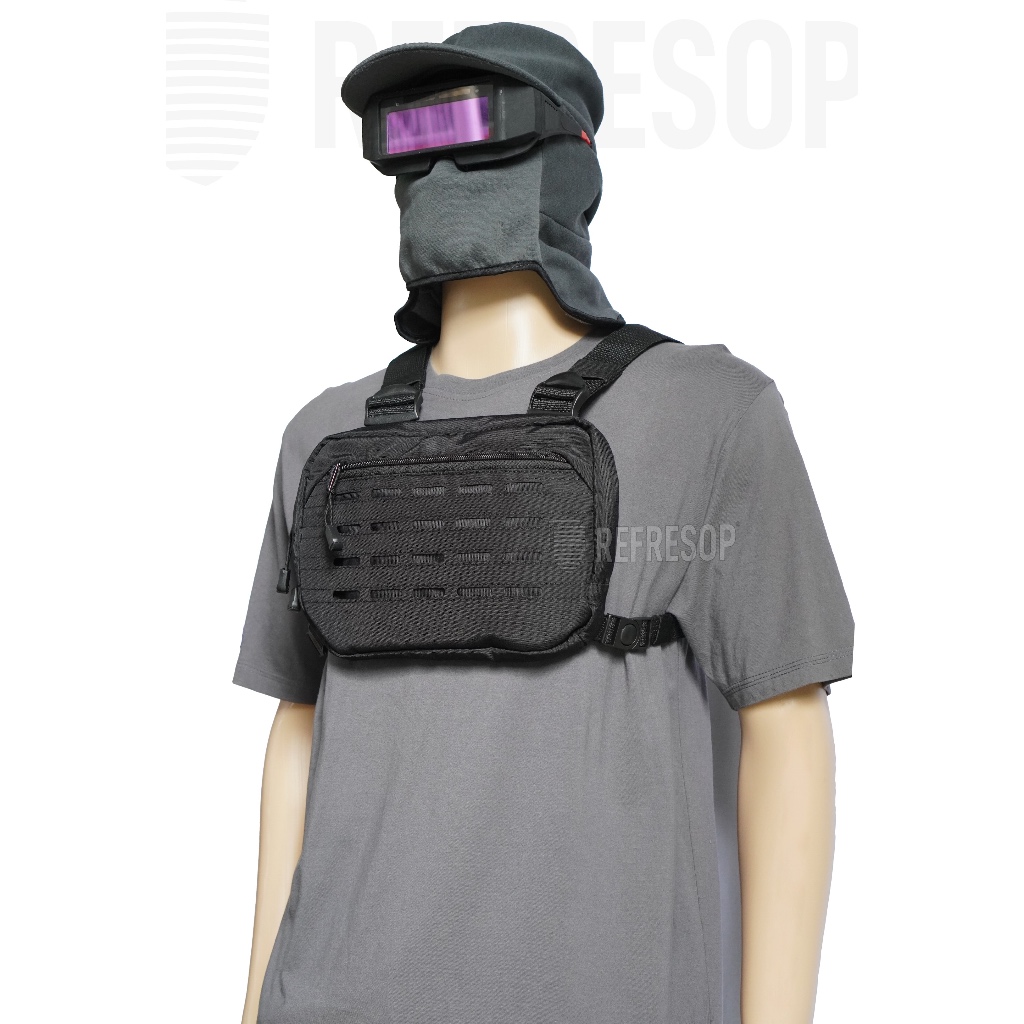 Jual REFRESOP Original PX601 Tas Dada Army Tactical Chest Bag Hitam ...
