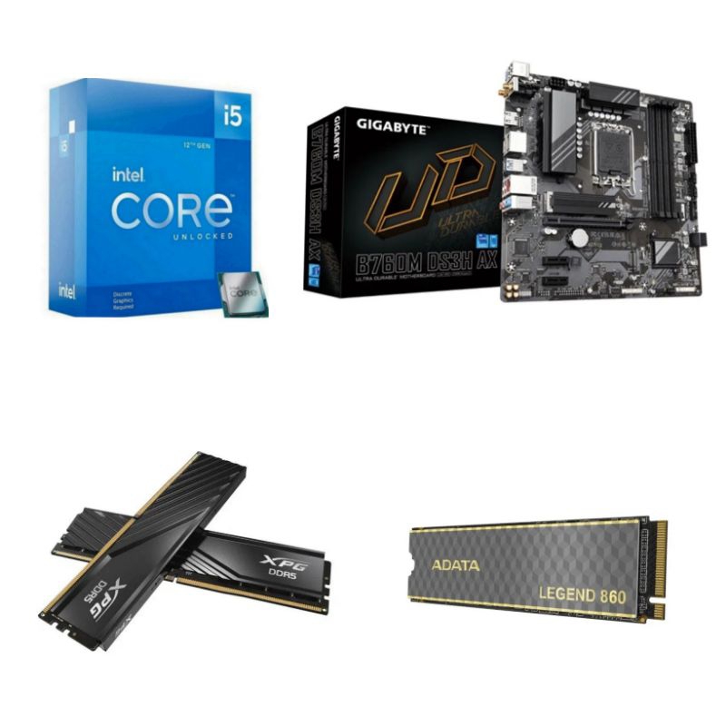 Jual Paket Processor Gaming Intel Core i5 12400 / i5 12400F Box Gen 12 LGA 1700 RAM DDR5 32GB ...