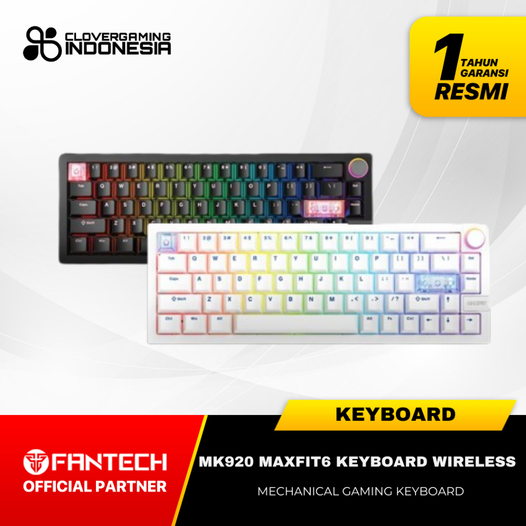 Jual Fantech MK920 Maxfit6 Keyboard Wireless Gaming Mechanical 60% ...