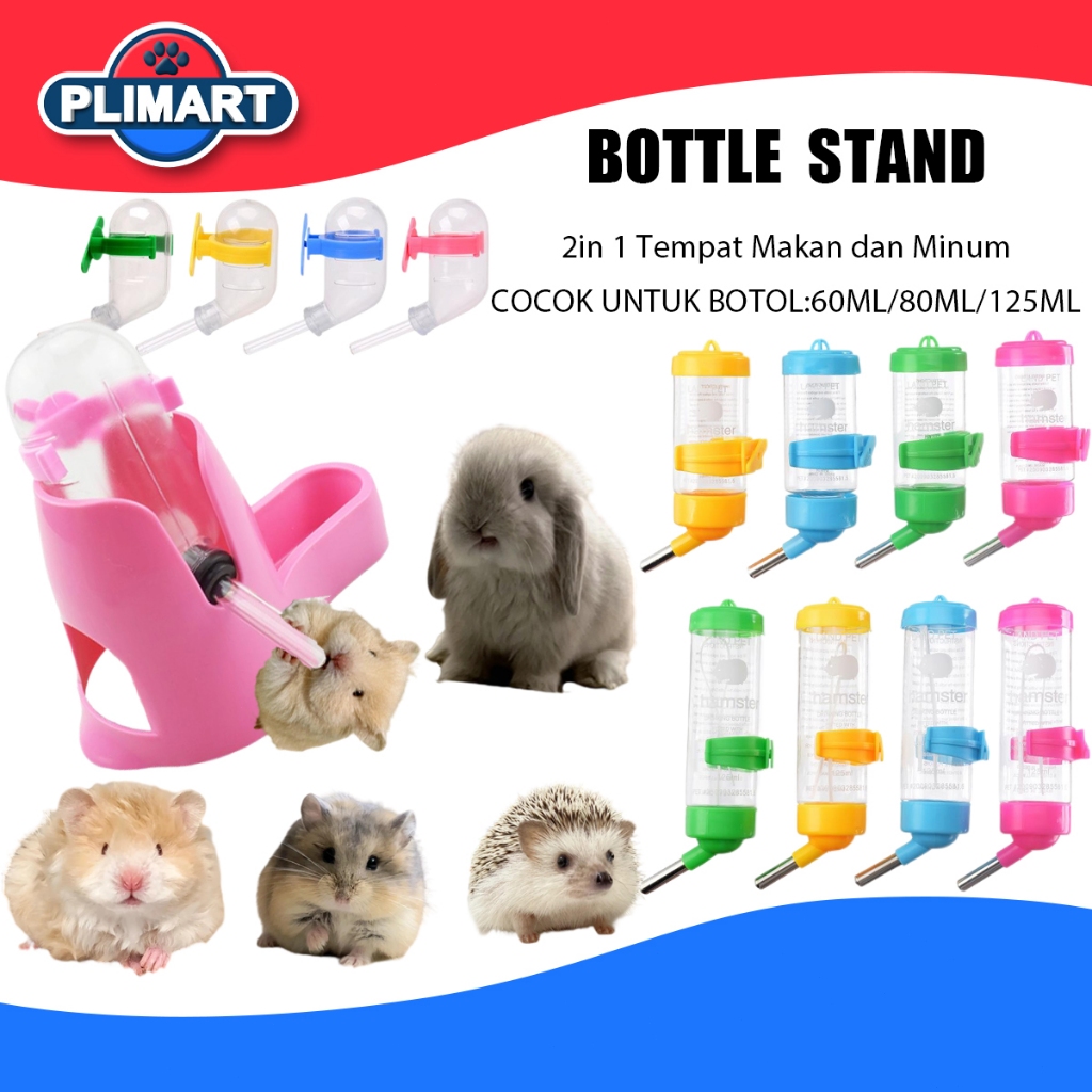 Jual Botol Minum Bola Hamster & Kelinci 60/80/125ml Anti Tumpah 4 Warna ...