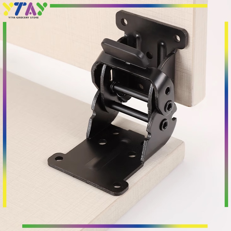 Jual Engsel Siku Press System 90-180° Braket Kaki Meja Lipat Besi Untuk ...