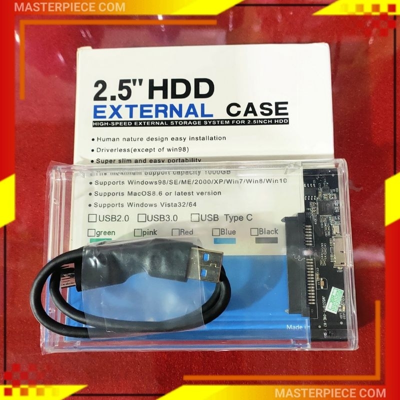 Jual Casing HDD SSD 2,5 Inchi Transparan USB 3.0 | Shopee Indonesia