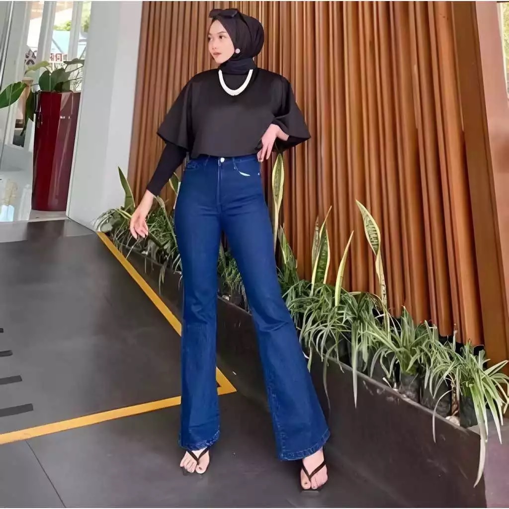 Jual HW Cutbray Jeans Wanita - Celana Cutbray Strecht Kekinian - Streetch Premium Quality Silmy ...