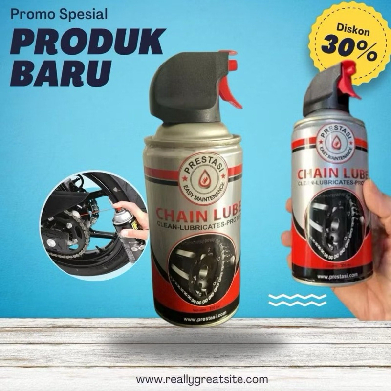 Jual CHAIN LUBE PELUMAS RANTAI 300 ML Chainlube PRESTASI Atau Pelumas ...