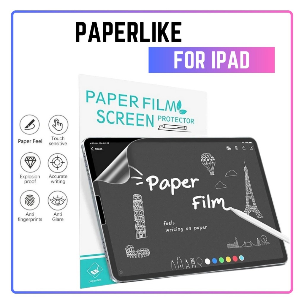 Jual Paper Feel Like Screen Protector for iPad Gen 7/8/9/10/11 10.9" 10 ...