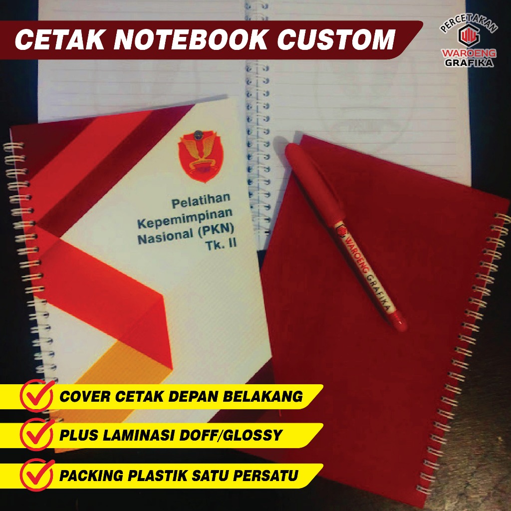 Jual Cetak Notebook Blocknote Custom Spiral A5 | Shopee Indonesia