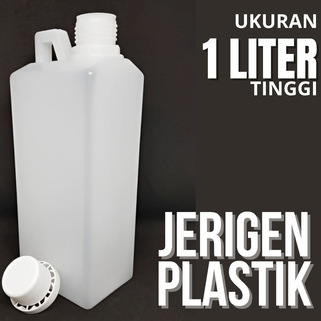 Jual Botol Jerigen HDPE Ukuran 1 Liter / Jerigen 1 Liter | Shopee Indonesia