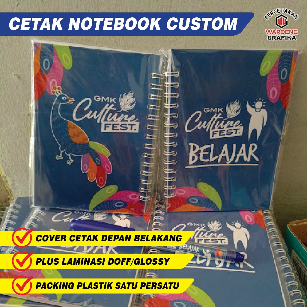 Jual Cetak notebook blocknote spiral Custom Desain Ukuran A6 | Shopee ...