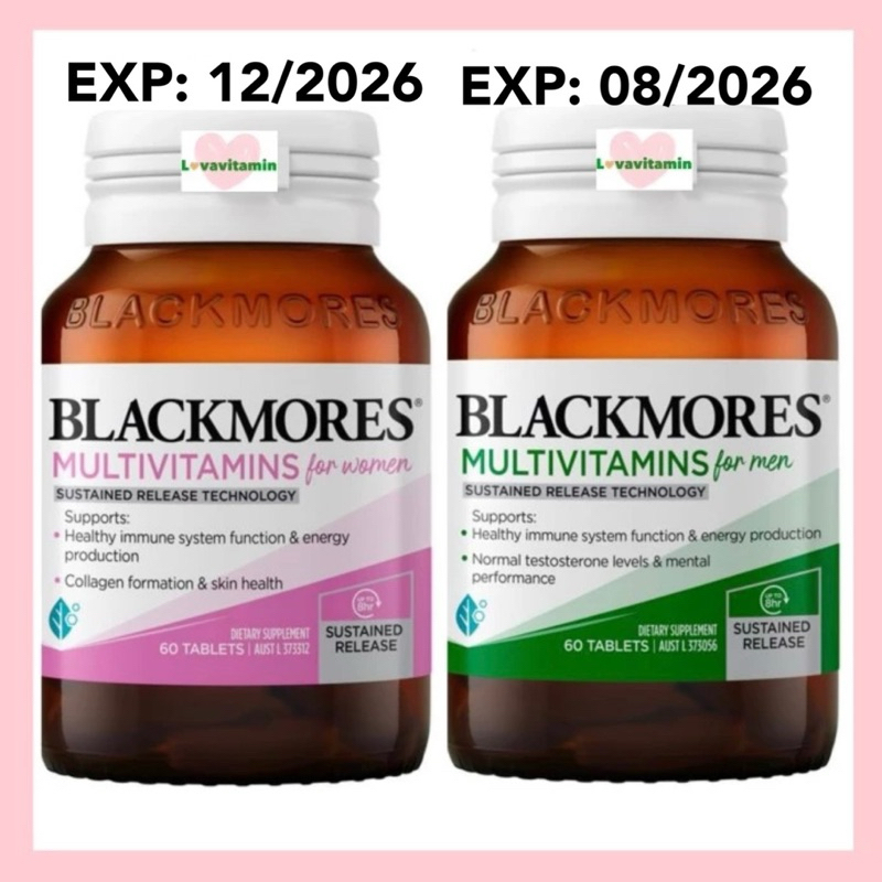 Jual Blackmores Multivitamin for Men 60 Tablets 90 Tablets Multivitamin for Women 60 Tablets ...