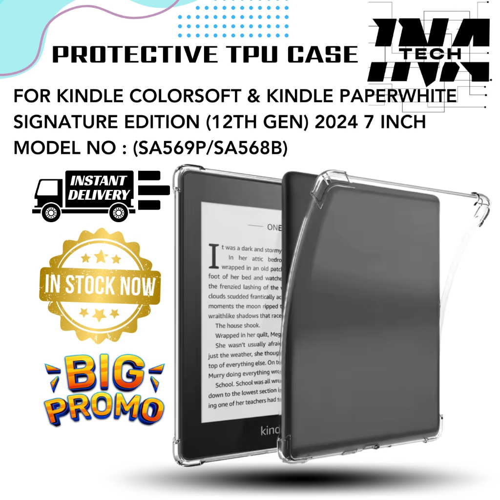 Jual Protective TPU Case For Kindle Colorsoft & Kindle Paperwhite ...