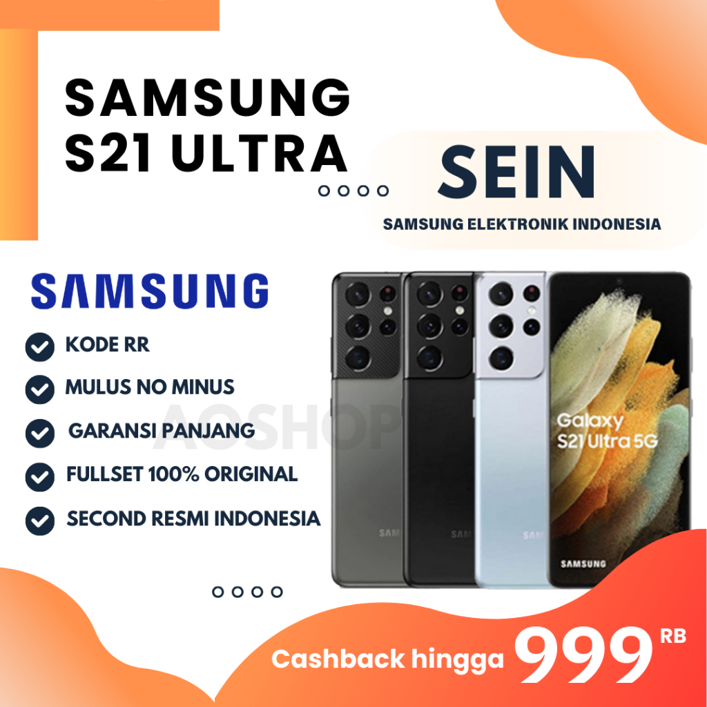 Jual SAMSUNG S21 Ultra 5G| DUAL SIM RESMI SEIN 5G | FUNGSI NORMAL MULUS ...