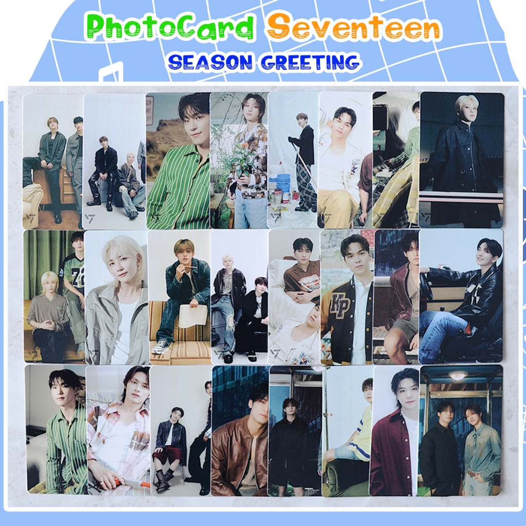 Jual Photocard Seventeen Seasons Greeting 2025 Isi 25 pcs Unofficial Fans Made | Shopee Indonesia