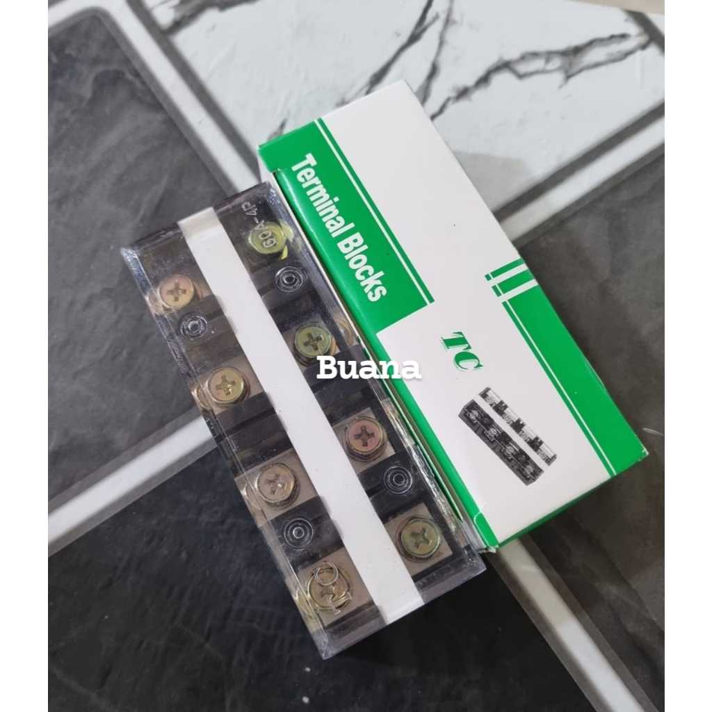 Jual Terminal Block 60A 4P TC-604 terminal listrik terminal blok 60A | Shopee Indonesia
