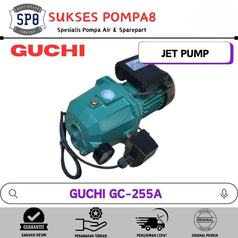 Jual Pompa Air GUCHI GC-255A (NT) Otomatis / Pompa Air Jet Pump | Shopee Indonesia