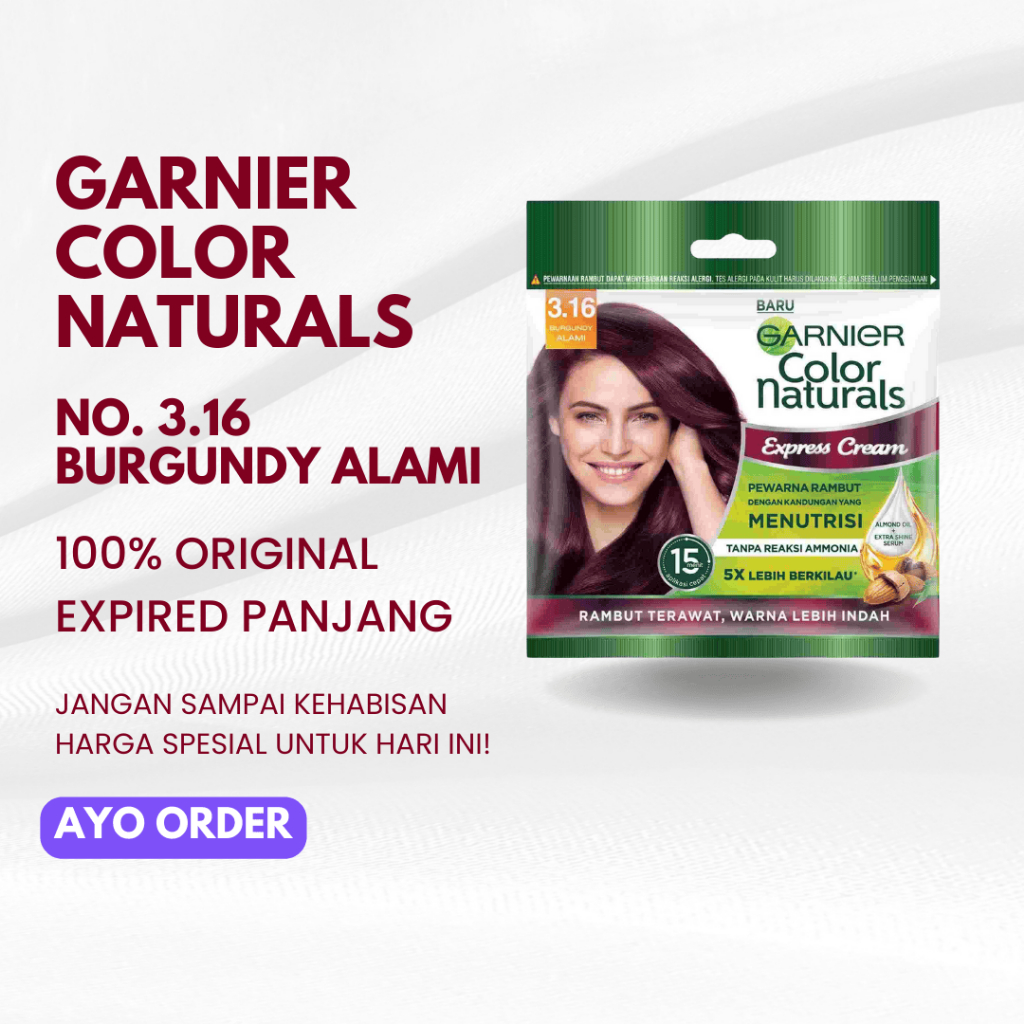 Jual Garnier Color Natural Express Merah Burgundy - No.3.16 Burgundy ...