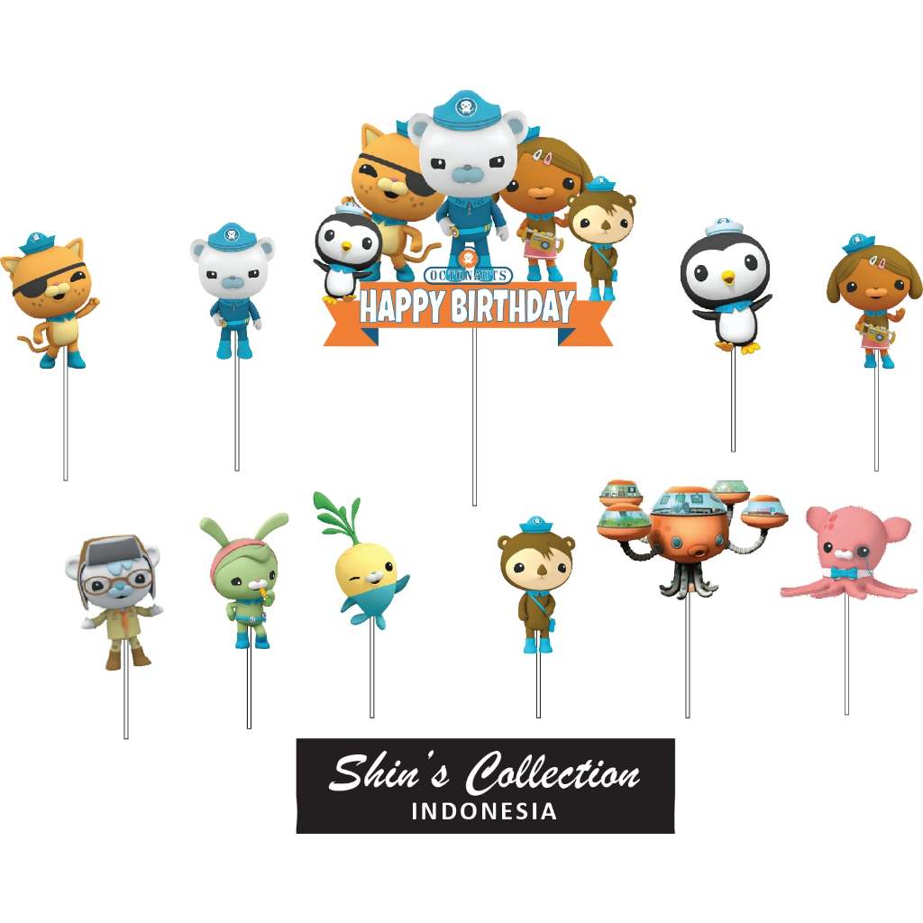 Jual Cake topper The Octonauts isi 11 pcs | Shopee Indonesia