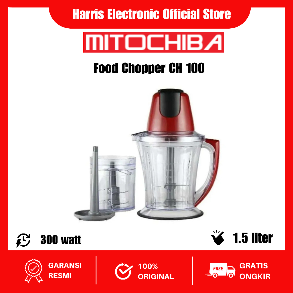 Jual MITOCHIBA Food Chopper CH100 Blender 2L Alat Penggiling dan ...