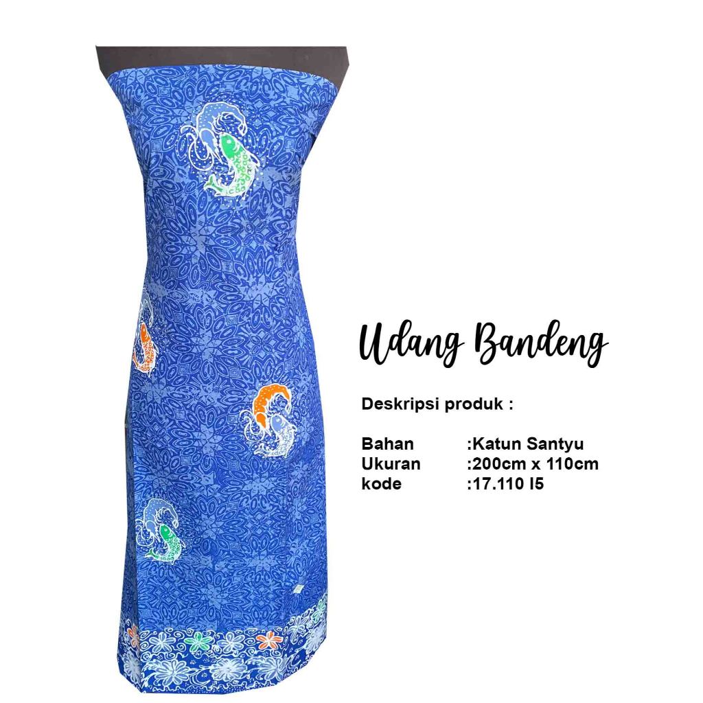 Jual batik sidoarjo - batik motif udang bandeng khas sidoarjo - seragam ...
