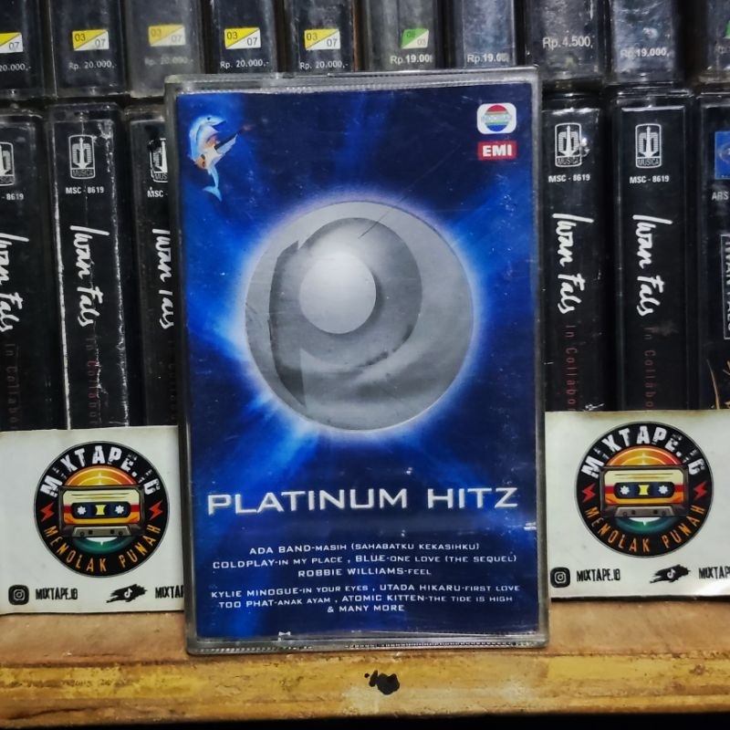 Jual Kaset Pita - Platinum Hitz - Kompilasi Indonesia - Barat - Ada Band - Coldplay - Blue ...