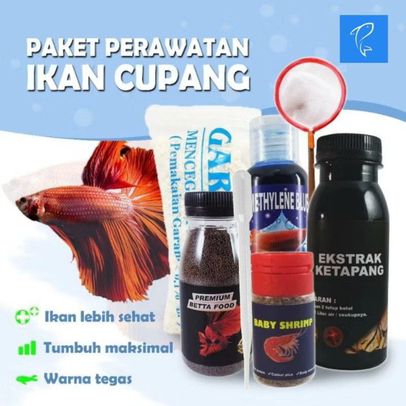 Jual Paket perawatan ikan cupang lengkap untuk pertumbuhan dan mutasi ...