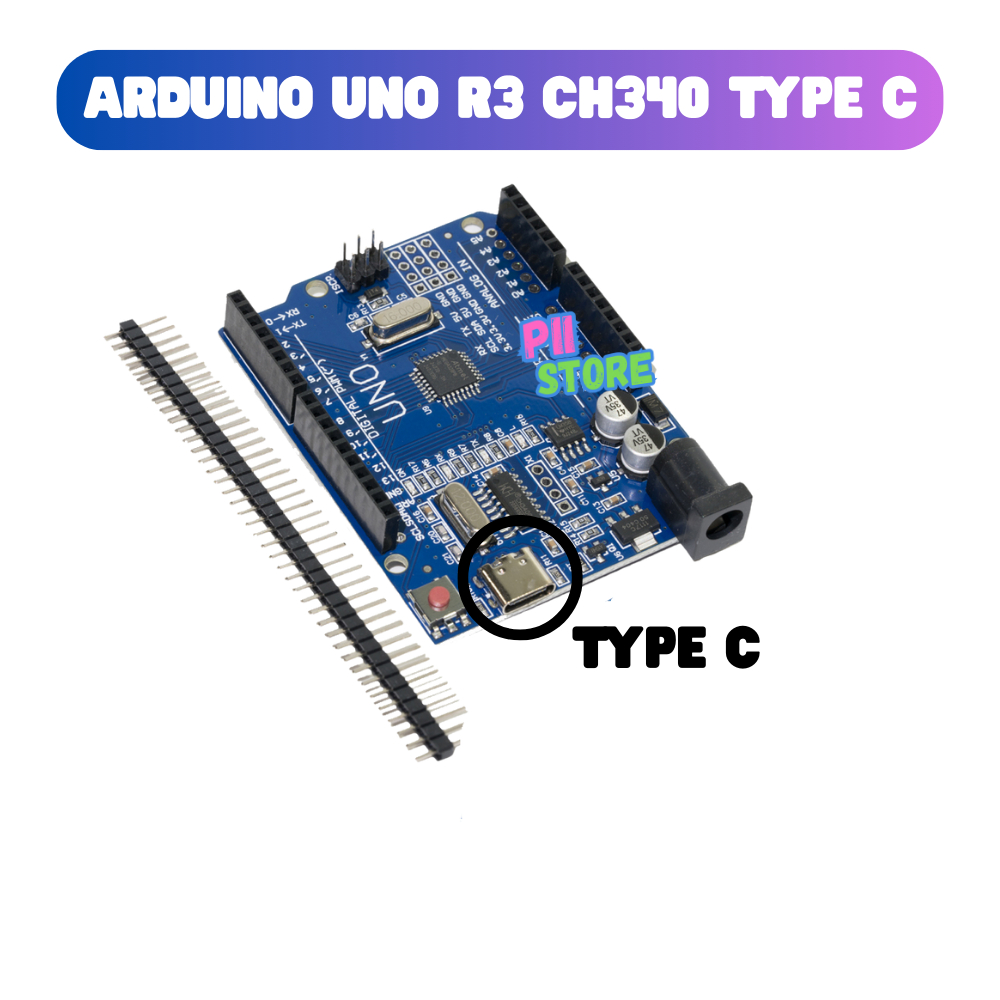 Jual ARDUINO UNO R3 ATMEGA328P SMD CH340 ATMEGA328P TYPE-C SOKET ...