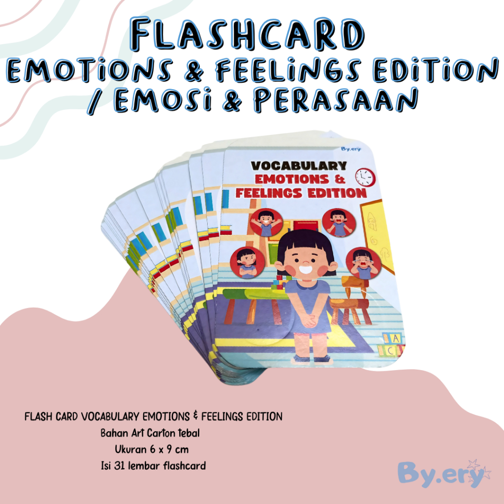 Jual FLASHCARD VOCABULARY EMOTIONS & FEELINGS EDITION / EMOSI ...